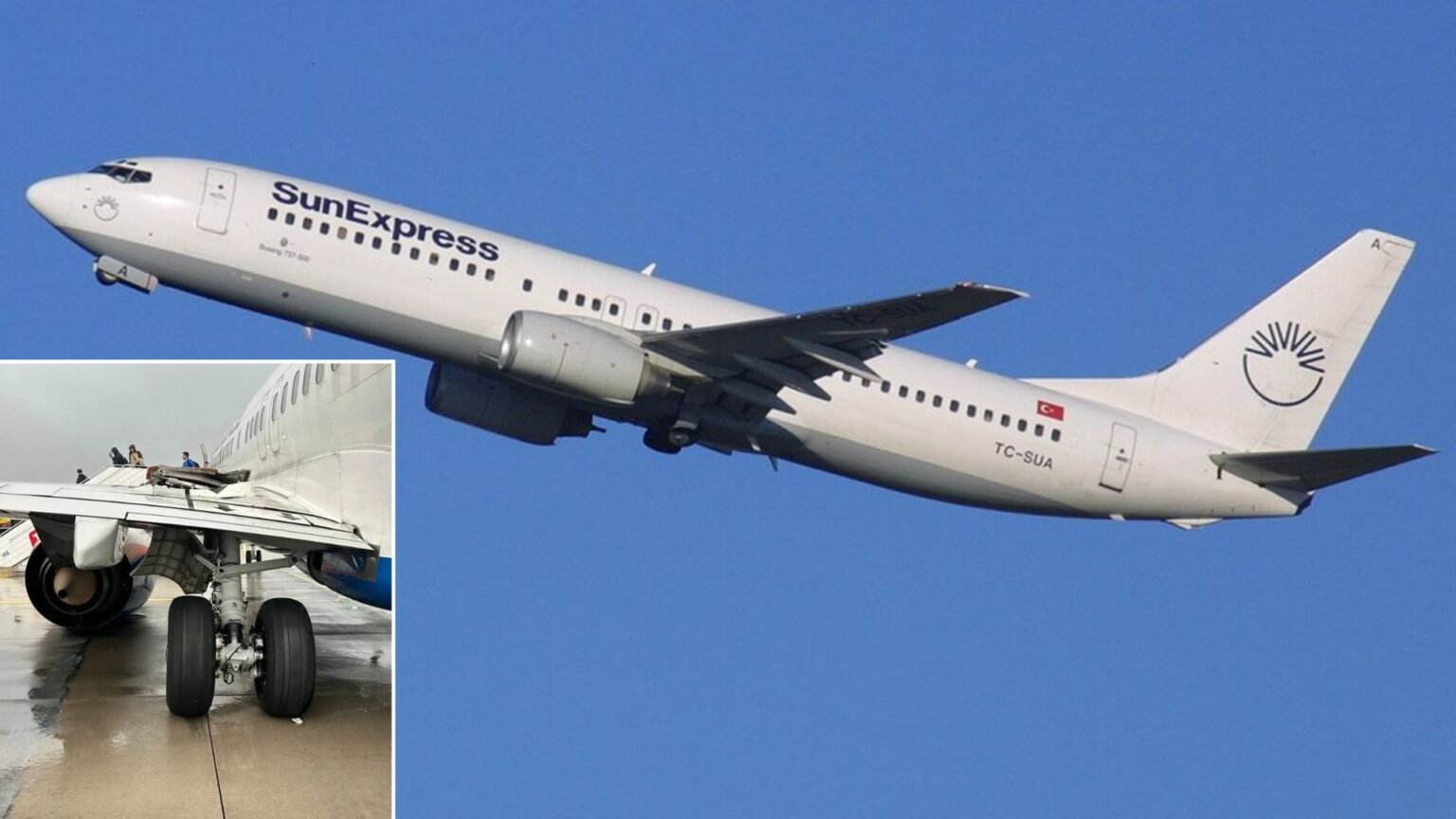 SunExpress B737 With 181 Onboard Suffers Landing Gear Collapse While ...